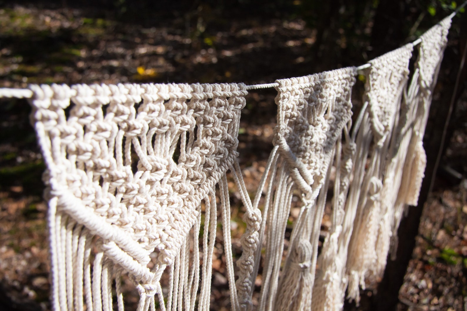 Macrame Banner Macrame Wall Hanging Bunting Garland Bedroom - Etsy