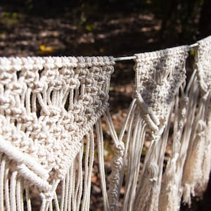 Macrame Banner Macrame Wall Hanging Bunting Garland Bedroom Wall Decor ...