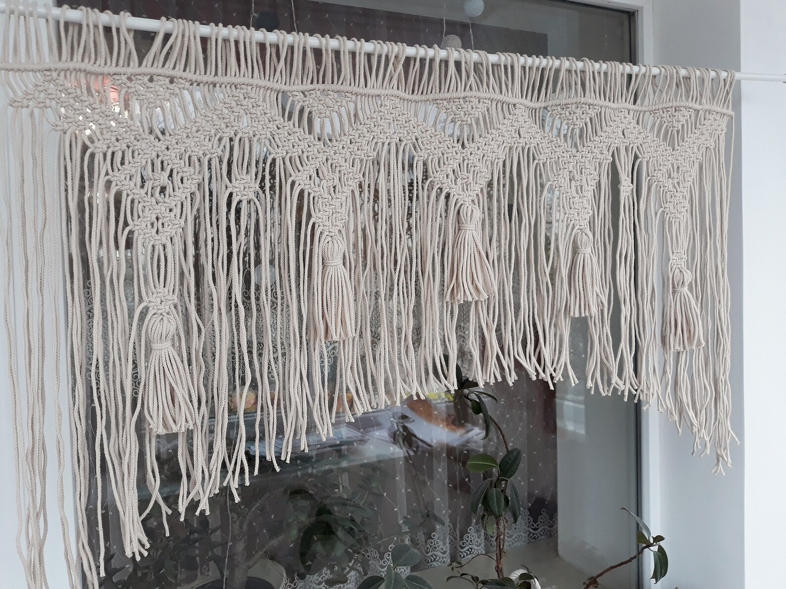 38 Macrame Valance for Window Macrame Arch Kitchen - Etsy