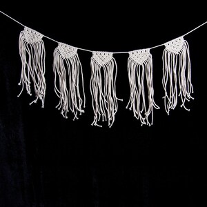 Macrame Banner Macrame Wall Hanging Bunting Garland Wall Decor Rope ...