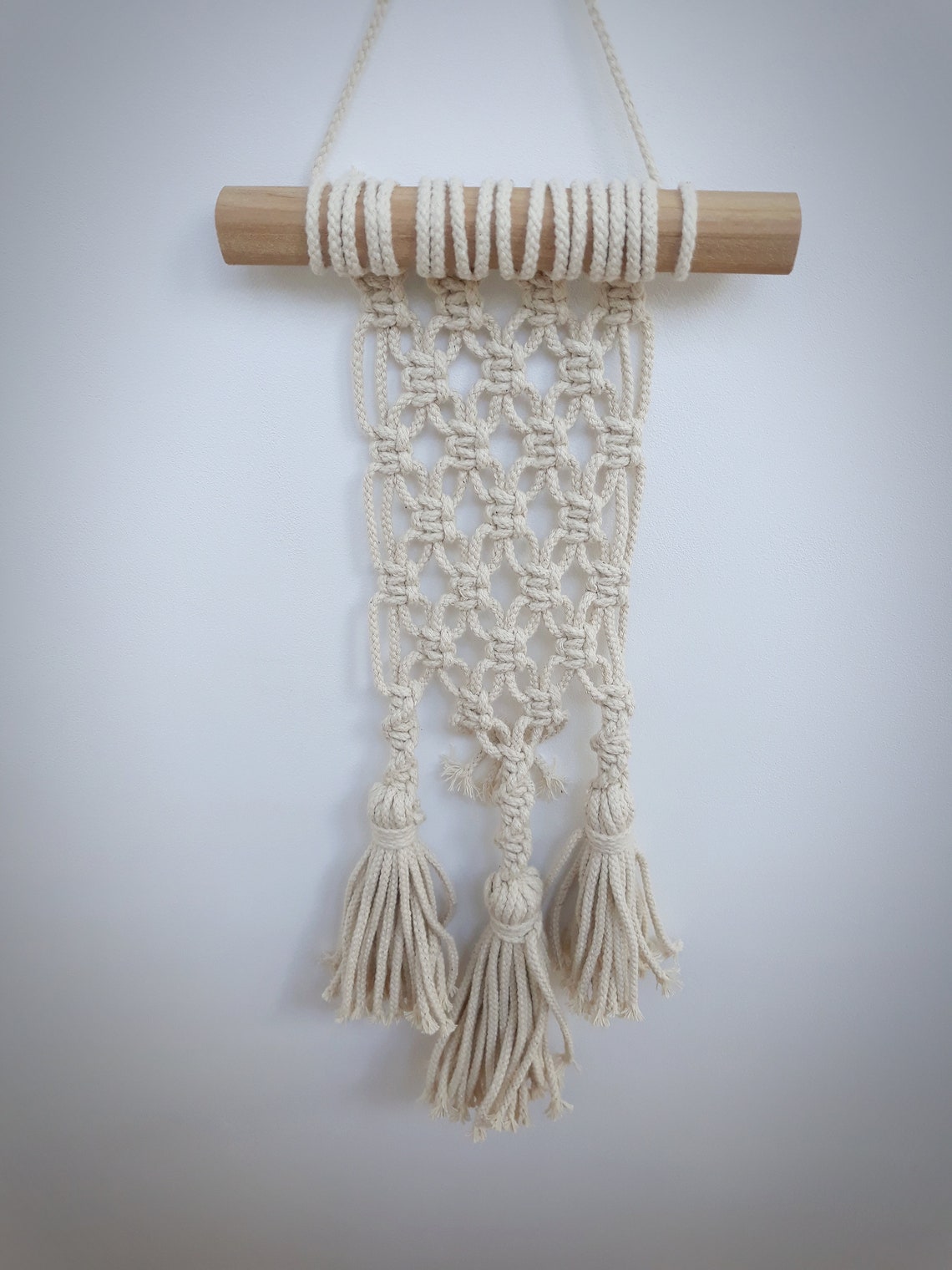 Macrame Wall Hanging Small Wall Hanging Bohemian Decor Mini - Etsy