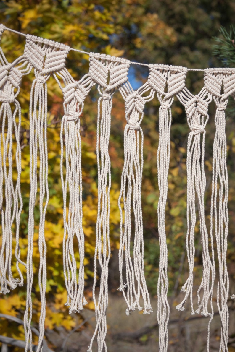 Macrame Wall Decor / Wall Garland / Macrame Banner / Wedding Macrame ...