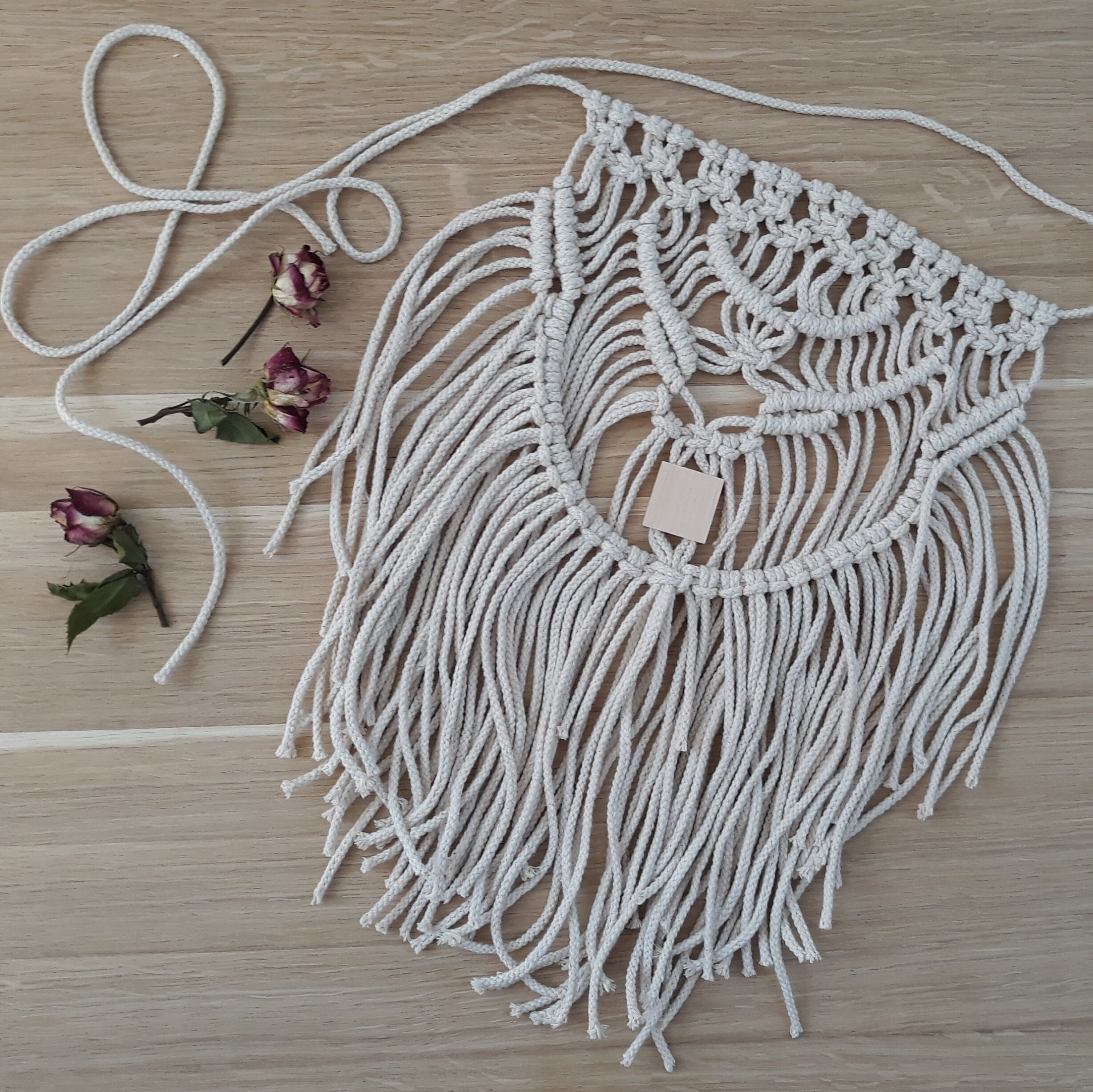 Macrame pot cover Plant decor Rope jar wrap Small macrame wall | Etsy