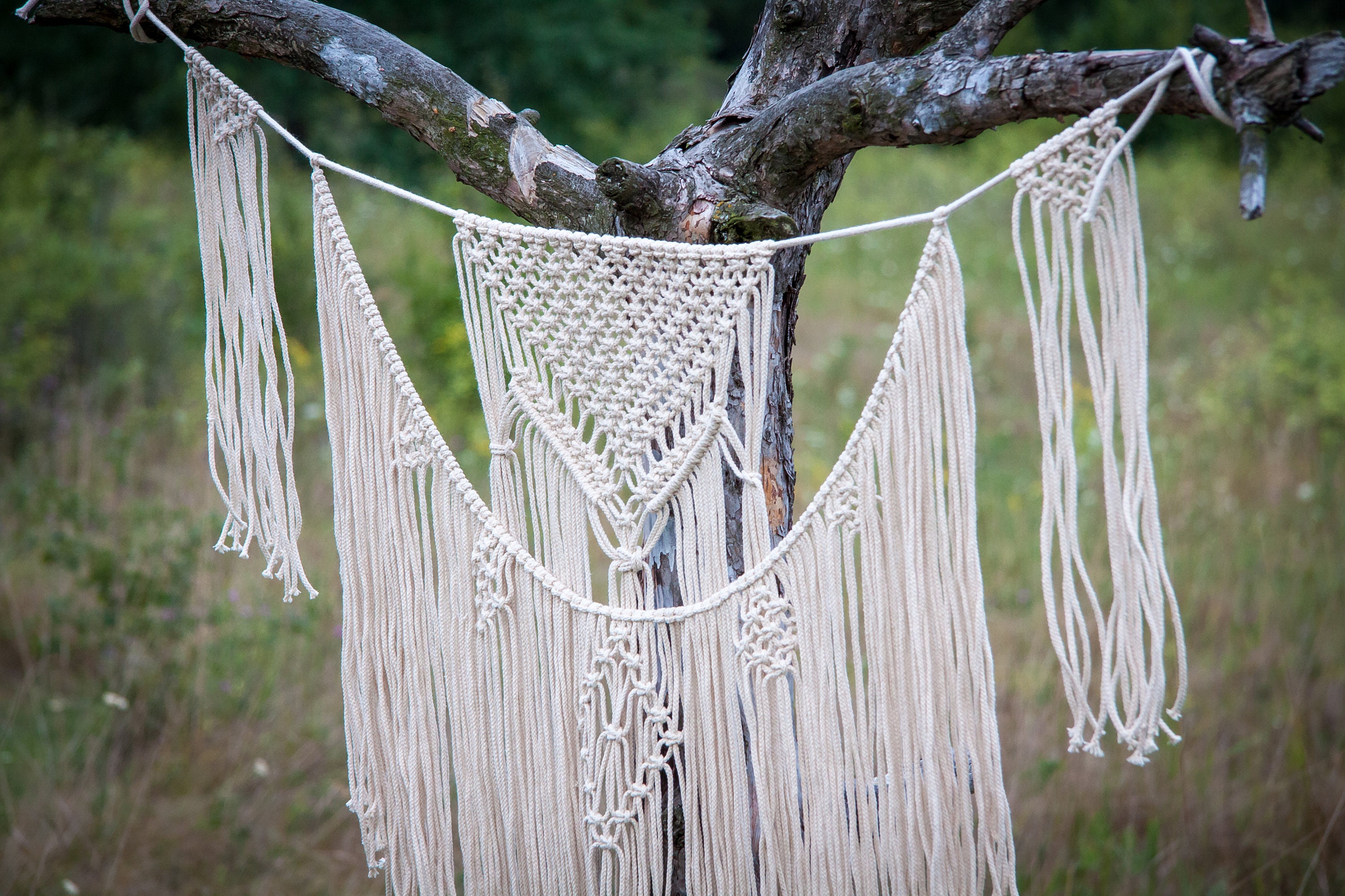 Macrame Wall Hanging Large Macrame Tapestry Over the Bed Wall | Etsy