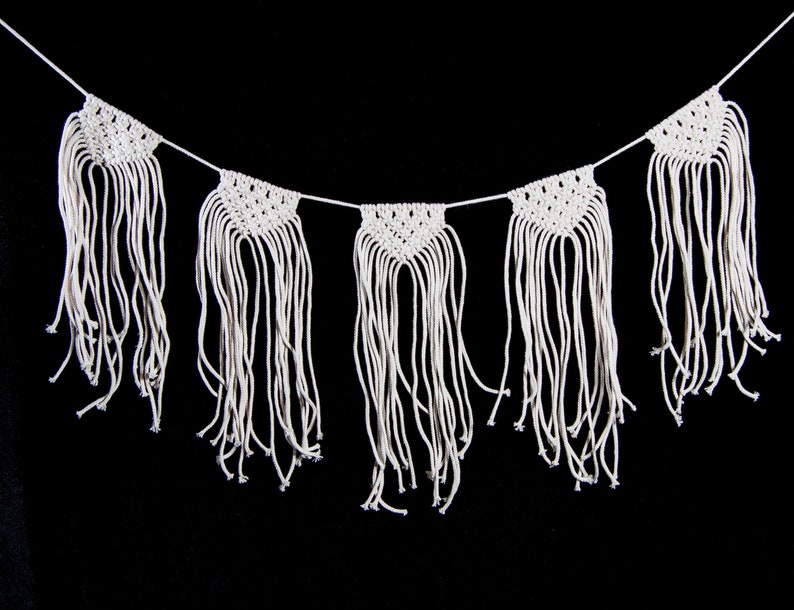 Macrame Banner Macrame Wall Hanging Bunting Garland Wall Decor - Etsy