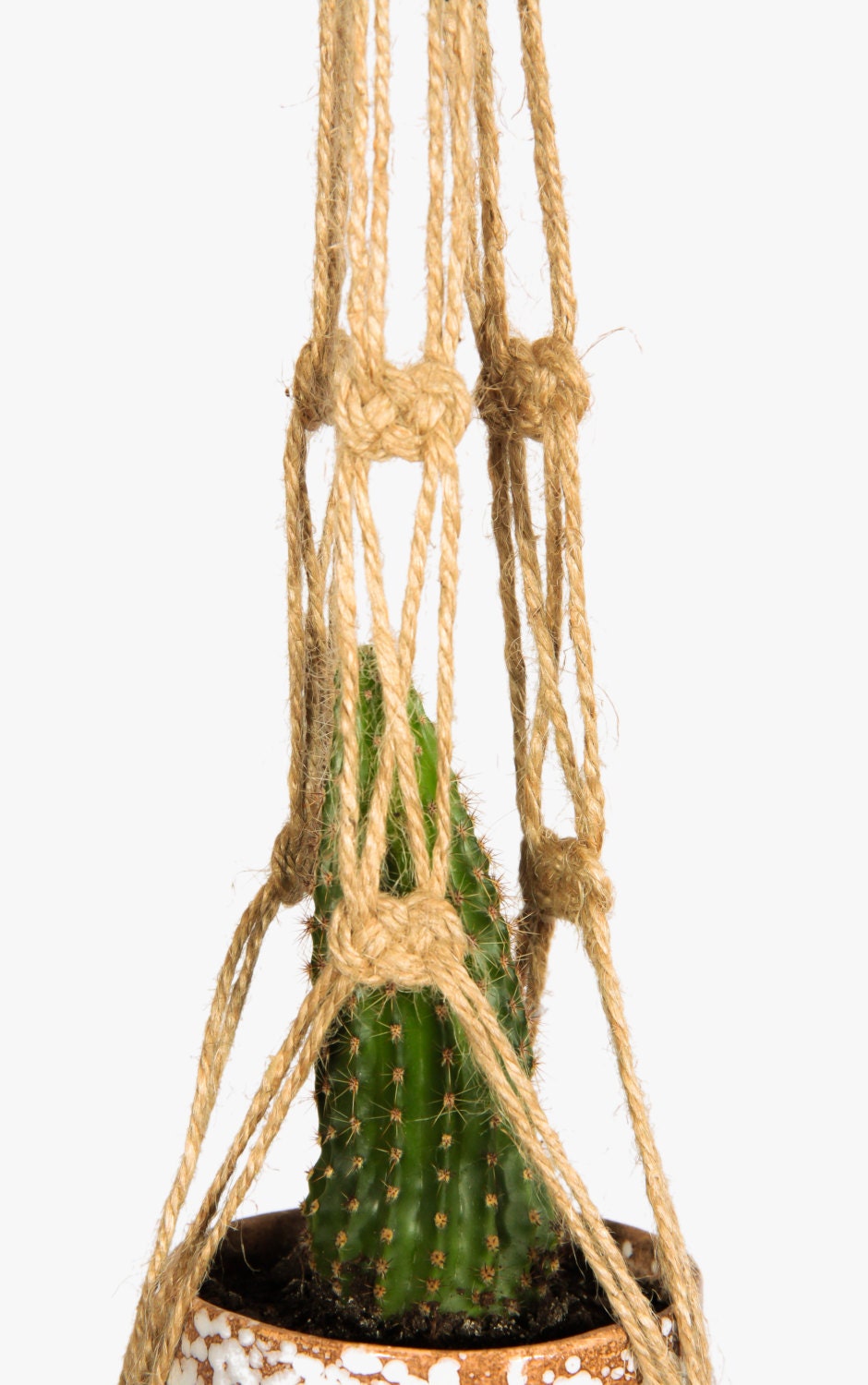 Small Jute Macrame Plant Hanger 15 20 24 - Etsy