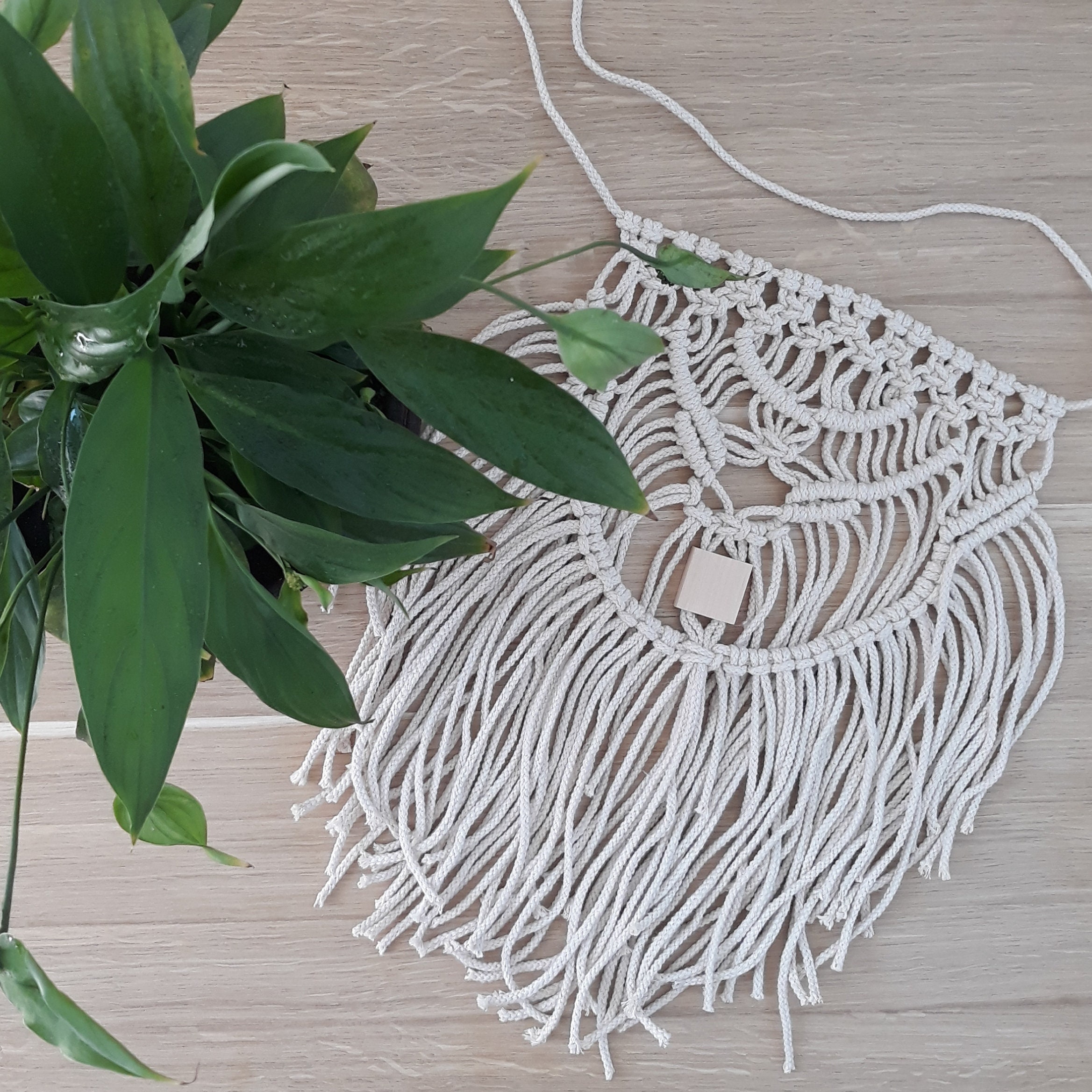 Macrame Pot Cover Plant Decor Rope Jar Wrap Small Macrame Wall - Etsy ...