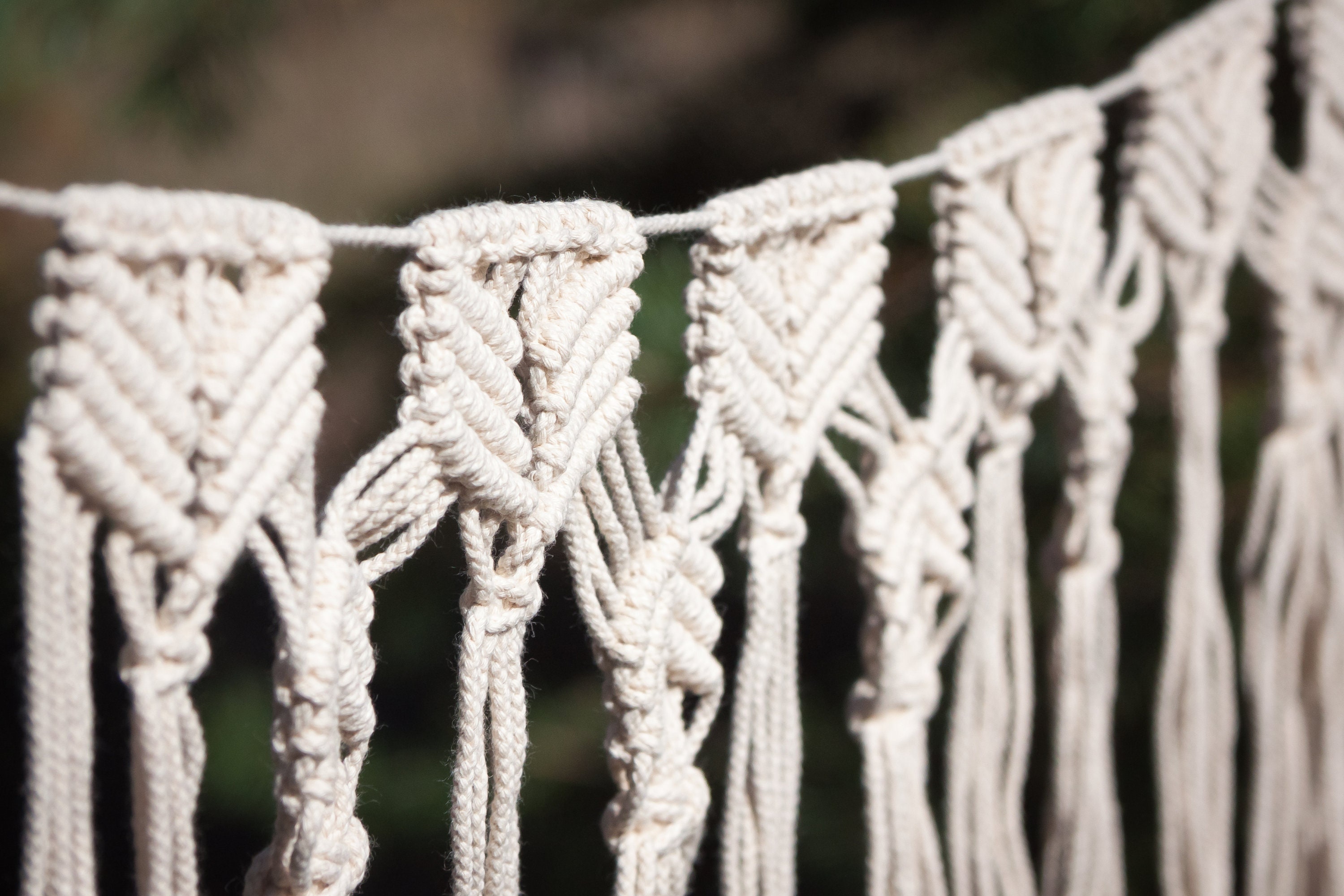 Macrame Wall Decor / Wall Garland / Macrame Banner / Wedding Macrame ...