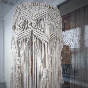 Macrame Chandelier Large Macrame Ceiling Hanging Bohemian Home Boho ...