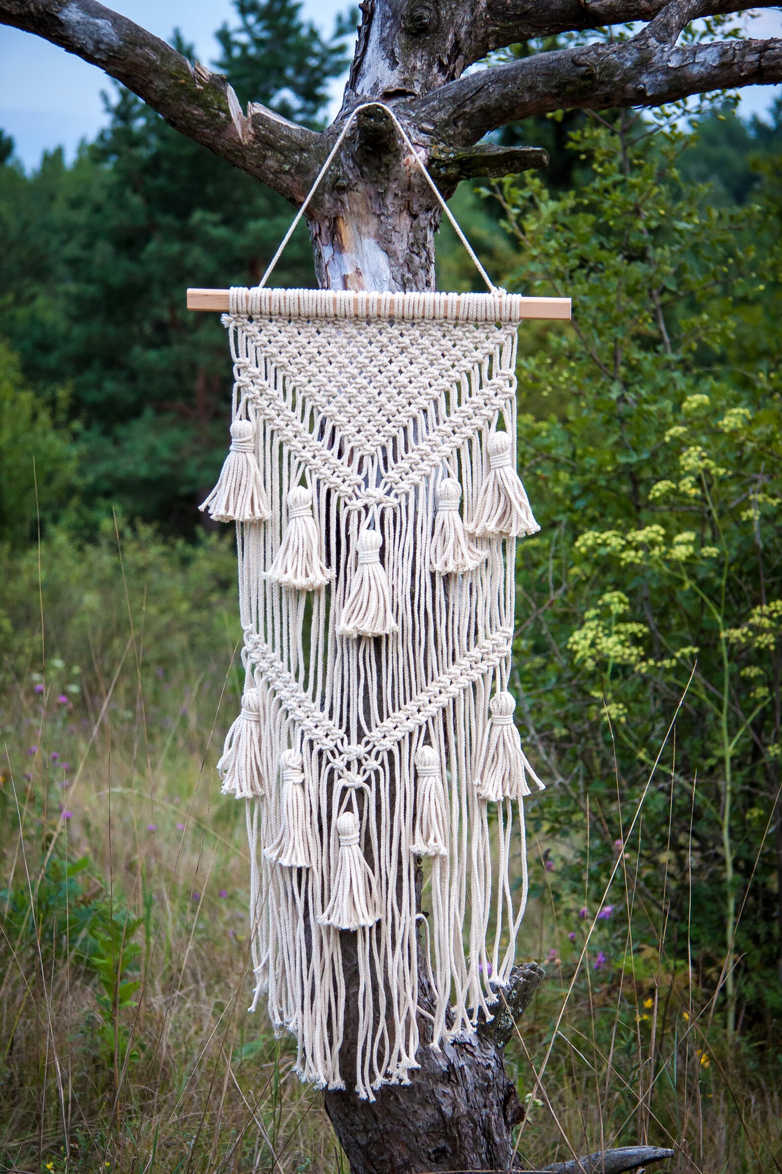 Macrame Wall Hanging Tassels Wall Hanging Bedroom Decor Woven - Etsy