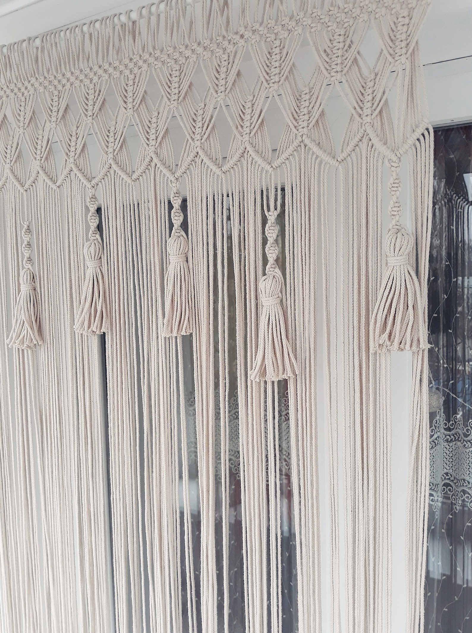 Macrame Door Curtain Door Panel Macrame Room Divider Boho Room ...