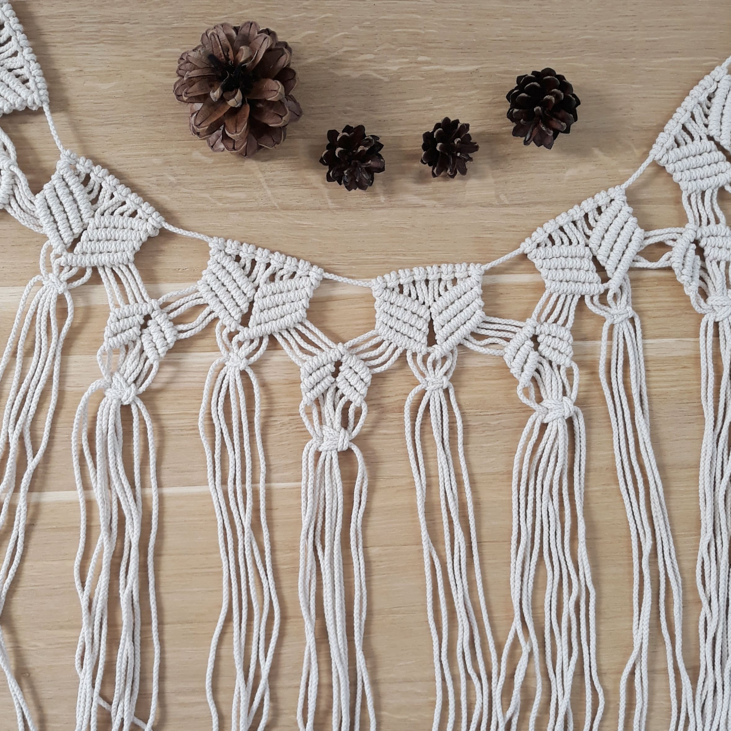Macrame Wall Decor / Wall Garland / Macrame Banner / Wedding Macrame ...