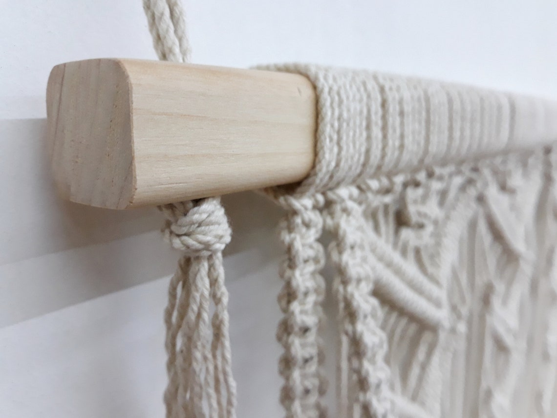 Macrame estante doble colgante estante grande estante colgante | Etsy