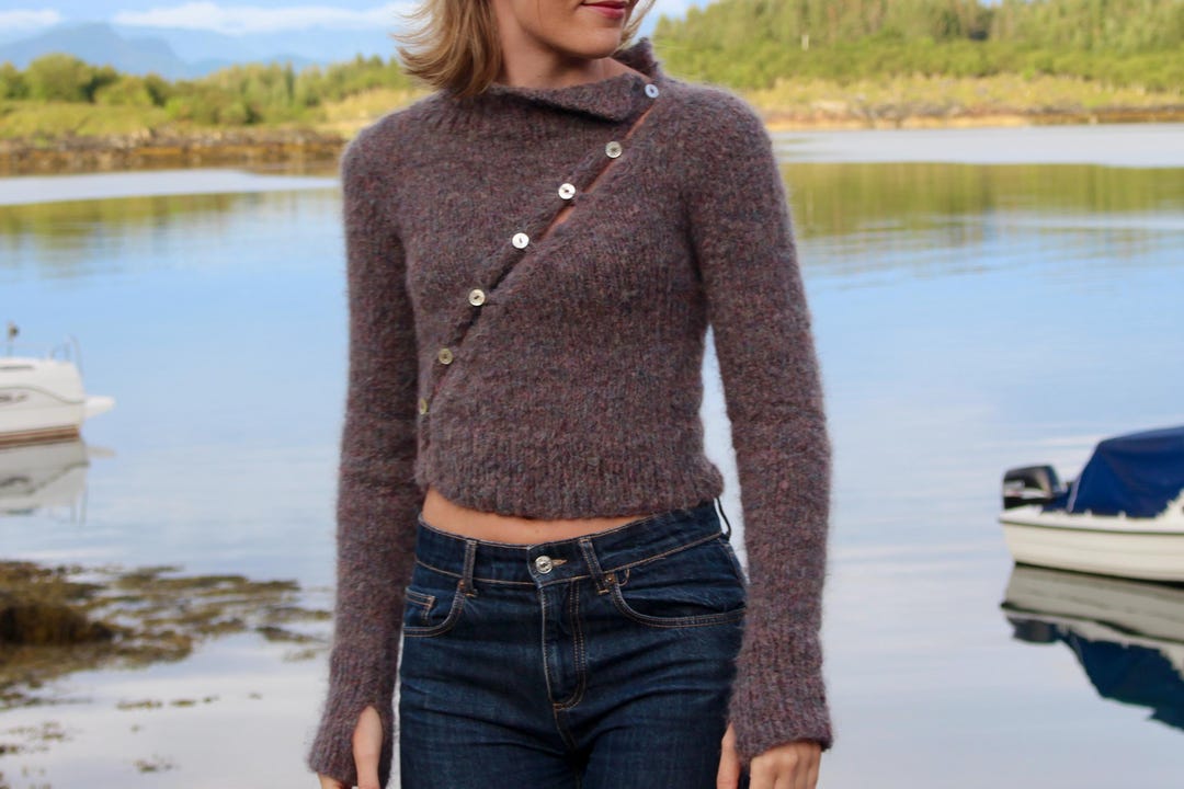 Diagonal (asymmetrical) Cardigan Knitting Pattern - Etsy