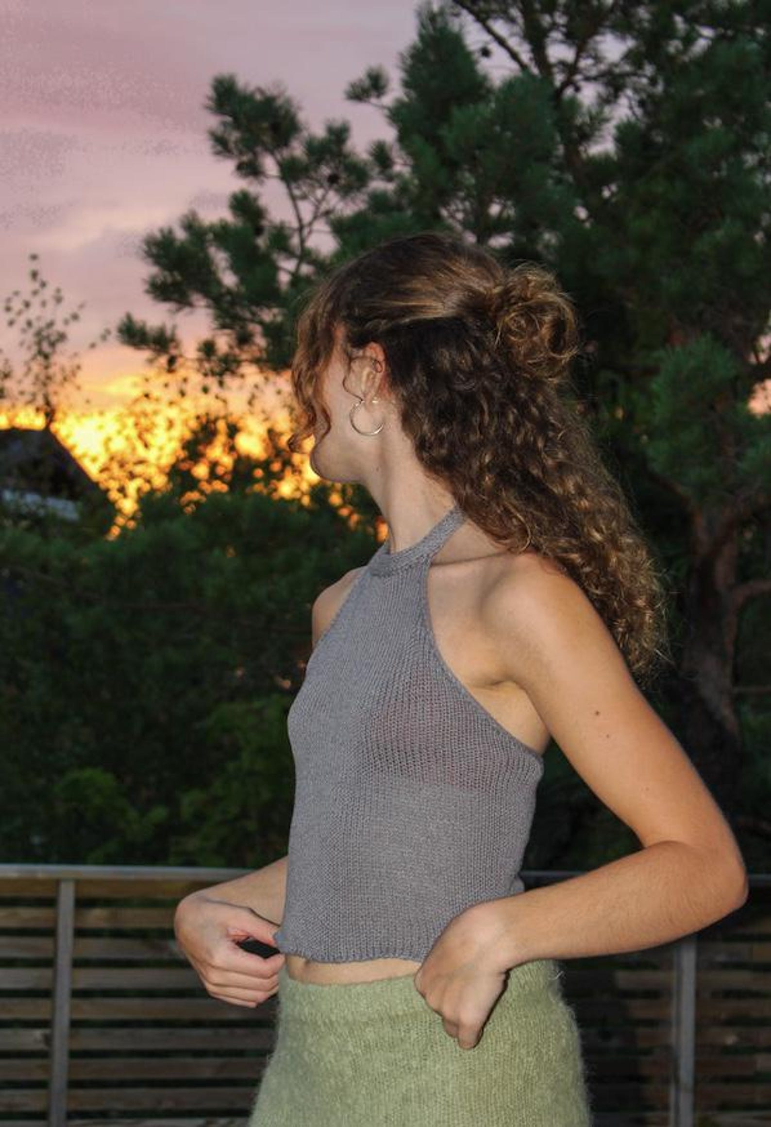 Halterneck Top Knitting Pattern - Etsy