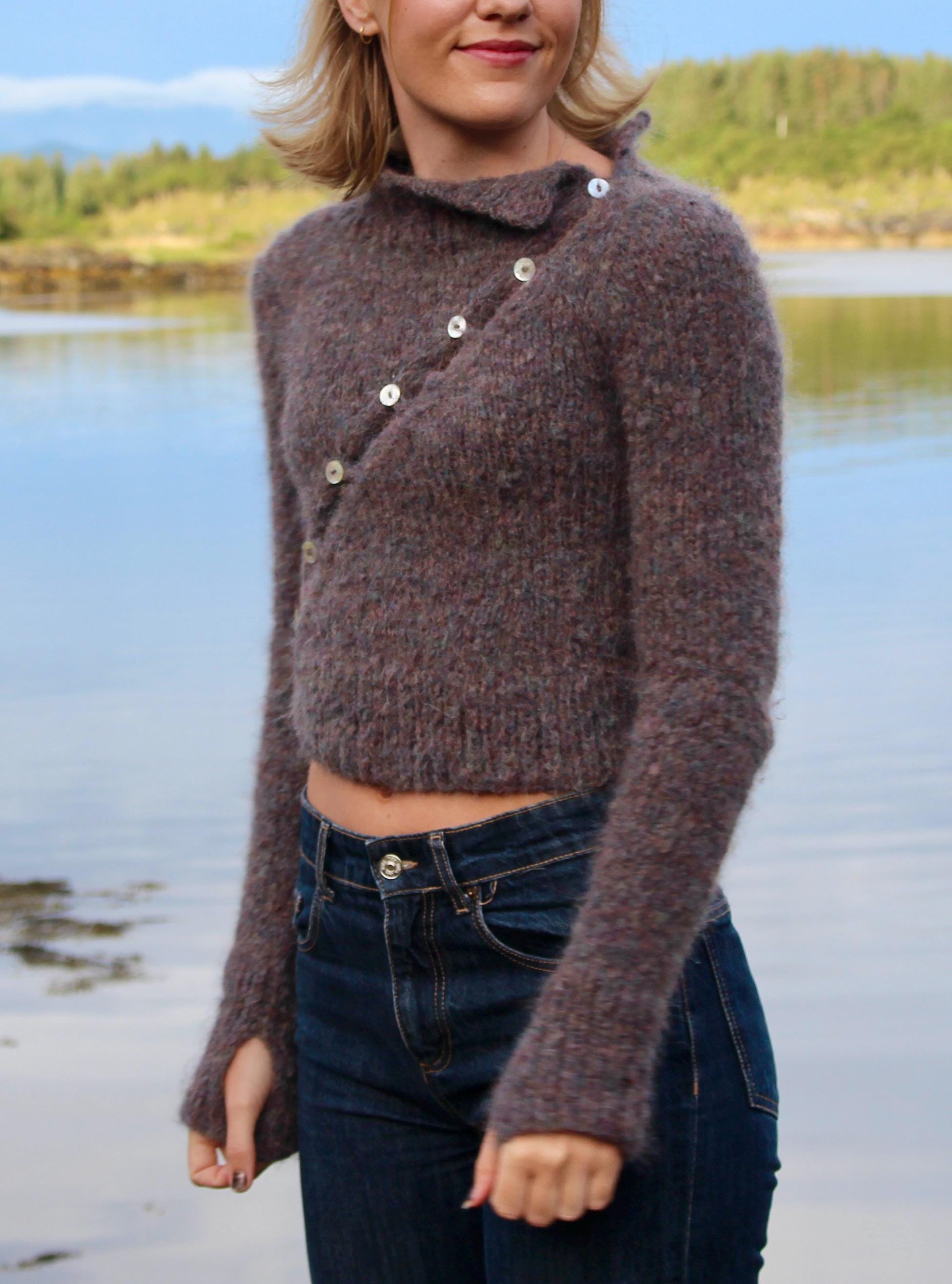 Diagonal (asymmetrical) Cardigan Knitting Pattern - Etsy