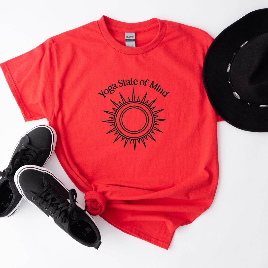 Mindful Yoga Wellness Tee, Yoga State of Mind Shirt - Etsy
