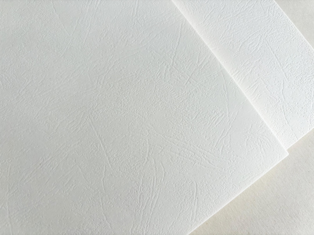 Ivory Leather Texture Cardstock Paper, 250gsm, A4/A5/A6, 25 Sheets, DIY ...