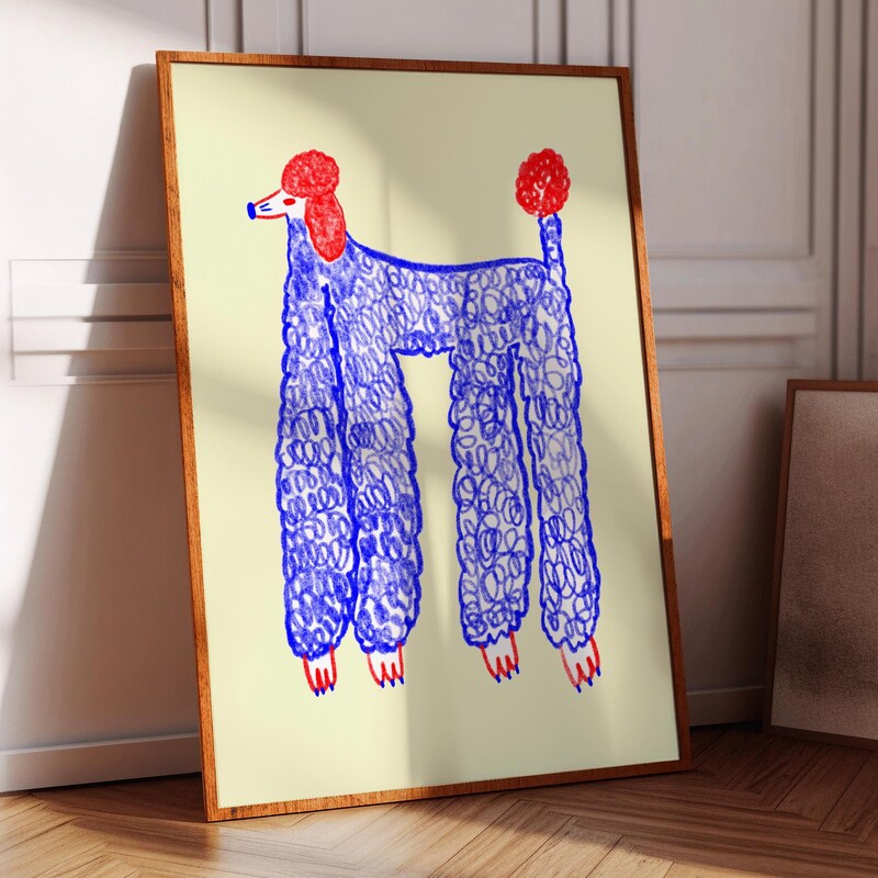 Poodle Art Print - Etsy