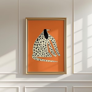 Chill Dog Art Print, Home Decor, Gift for Her, House Warming, Office ...