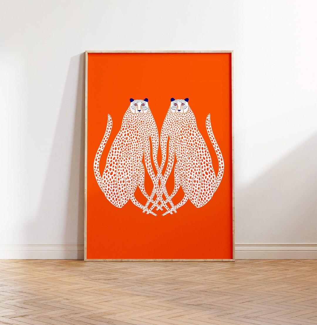 Cheetah Print Art Prints Cheetah Art Home Decor Wall - Etsy