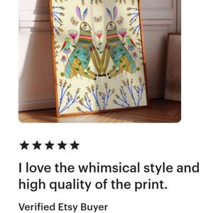 Majestic Hares Print - Wall Decoration for Her - Kitchen, Living Room ...