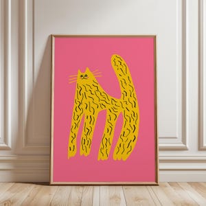 Cat Art Print, Home Decor, Wall Decoration, Gift for Her Kitchen ...
