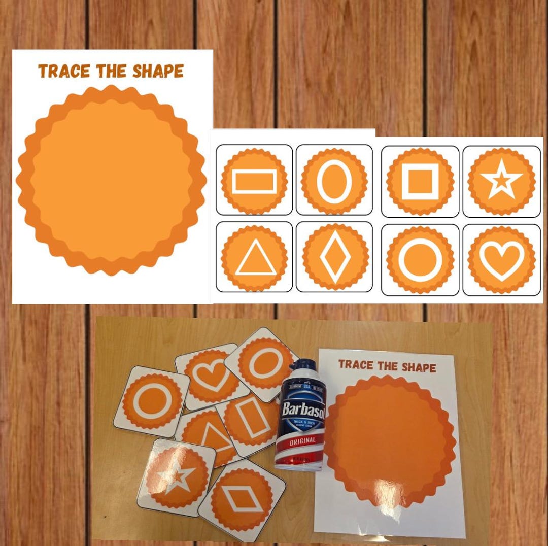 Trace the Shape Printable | Preschool Fine Motor Activity | Shape ...