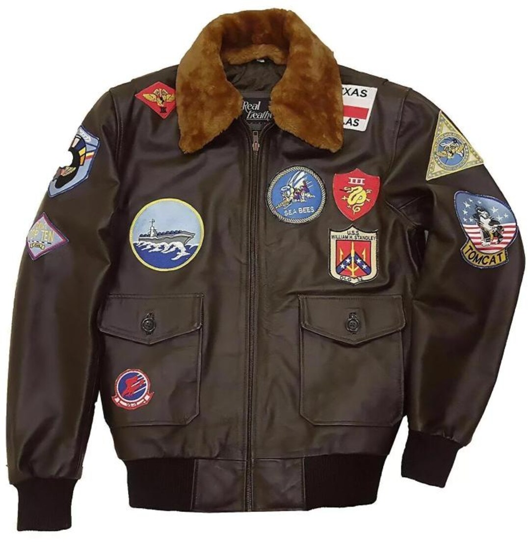 Tom Cruise Top Gun Maverick Leather Jacket • Men's Aviator Bomber - Etsy