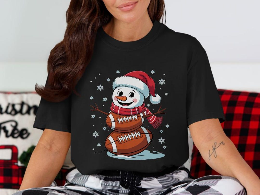 Football Snowman PNG, Holiday Sports Design (digital Download) - Etsy