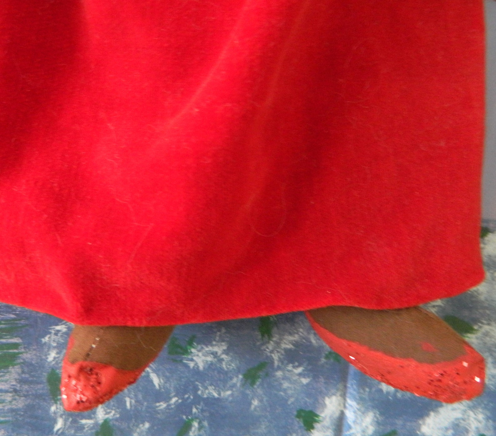 Art Doll: Ms. Dawnetta Silvernail in Red Velvet Dress - Etsy