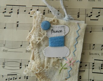 Set of Paper Tags Embellished Journal Tags Junk Journal Tags Pretty ...