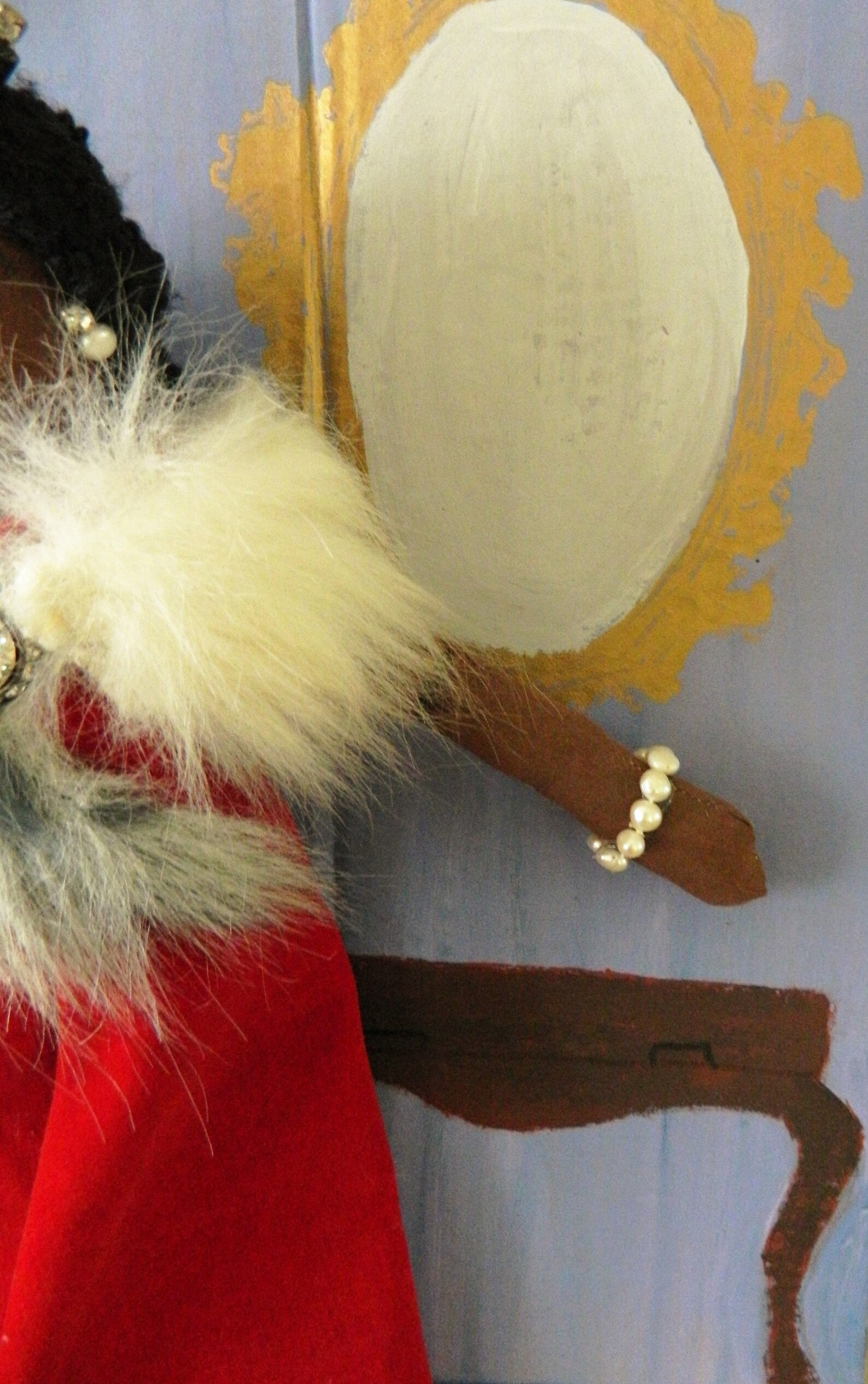 Art Doll: Ms. Dawnetta Silvernail in Red Velvet Dress - Etsy
