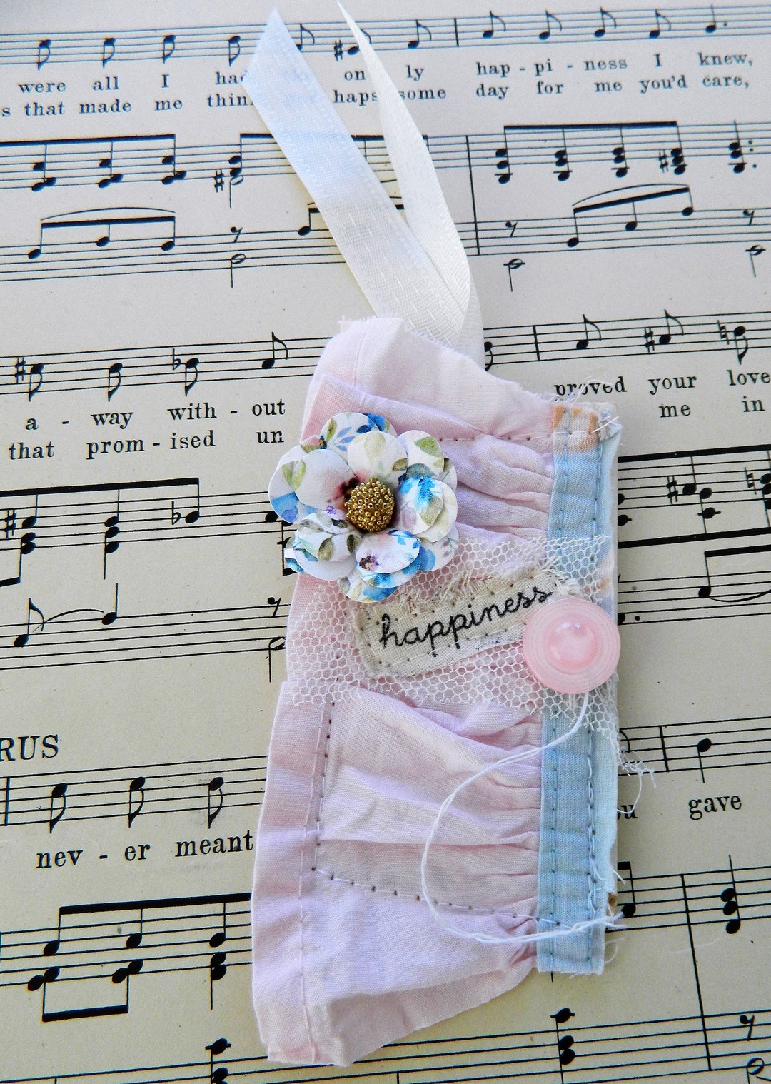 Set of Paper Tags Embellished Journal Tags Junk Journal Tags Pretty ...