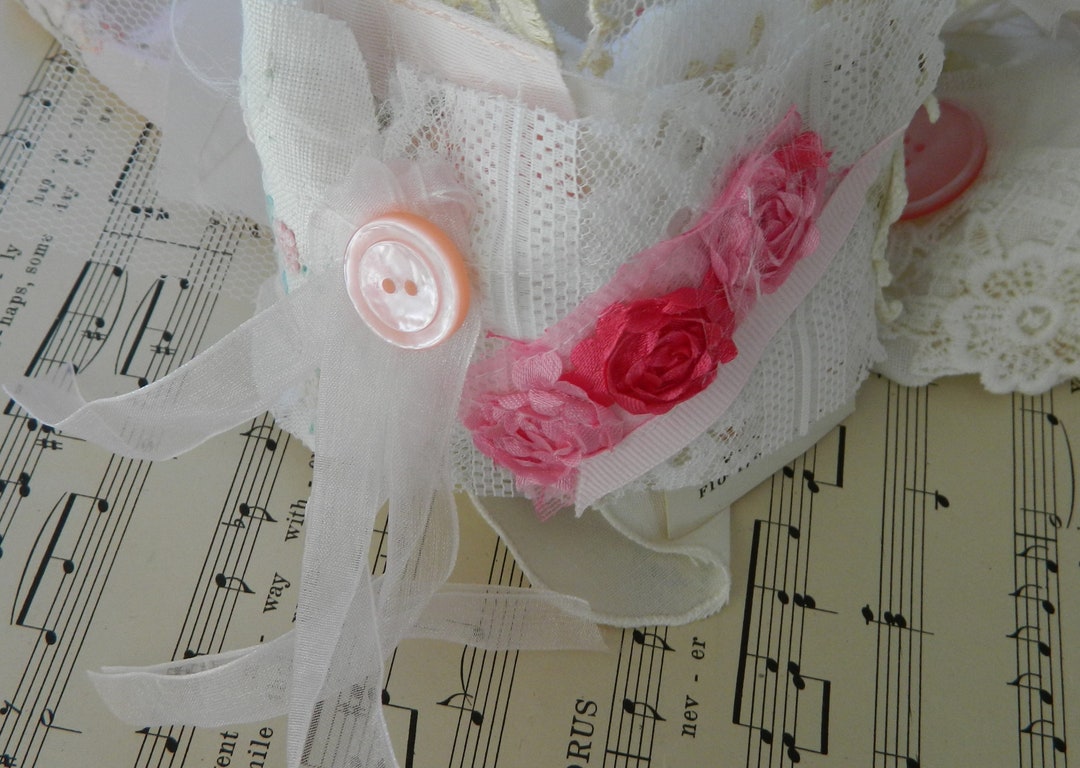 Shabby Snippet Roll Fabric Snippet Strip Junk Journal Snippets - Etsy