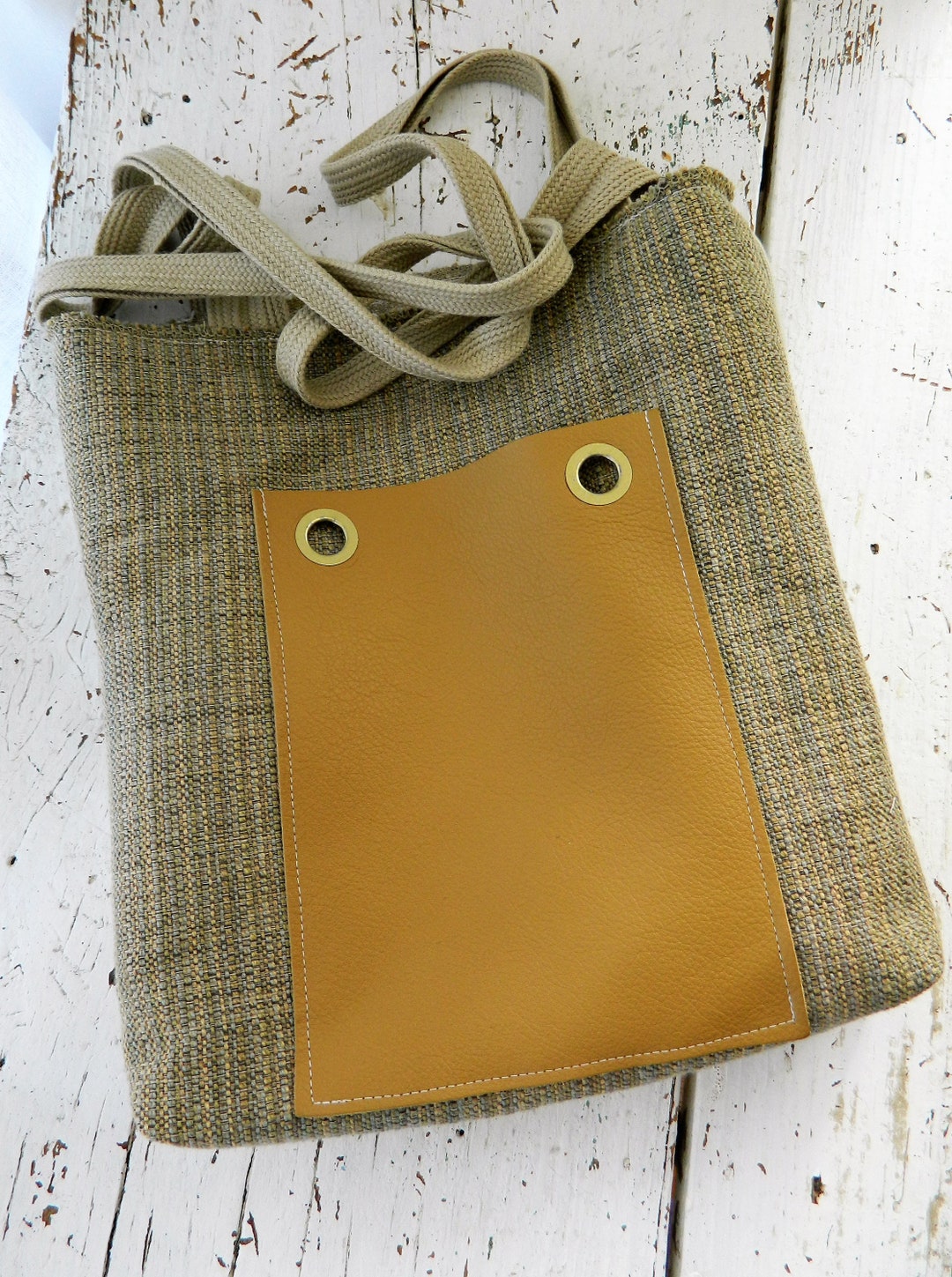 Small Fabric Bag Upcycled Upholstery Fabric Bag Handmade Fabric Bag ...