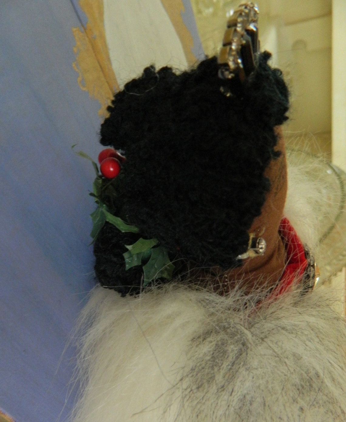 Art Doll: Ms. Dawnetta Silvernail in Red Velvet Dress - Etsy