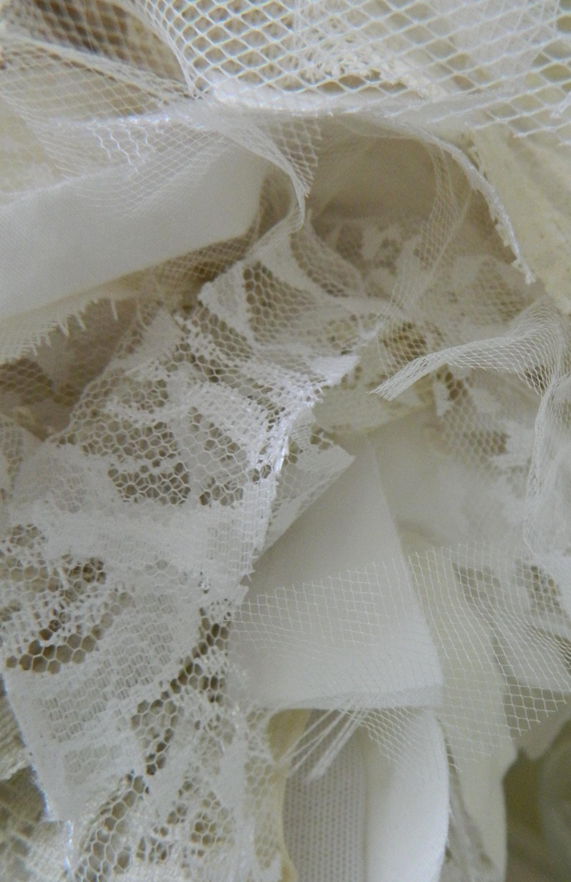 Handmade Shabby Chic Fabric & Lace Wreath - 12 Inch - Etsy