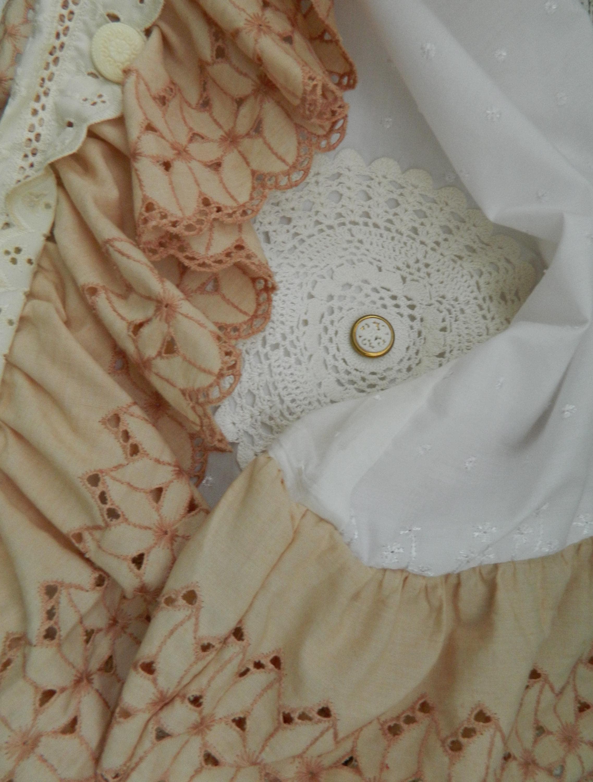 Upcycled Lace Jacket: Vintage Linens Shabby Chic Coat (size 6/8) - Etsy