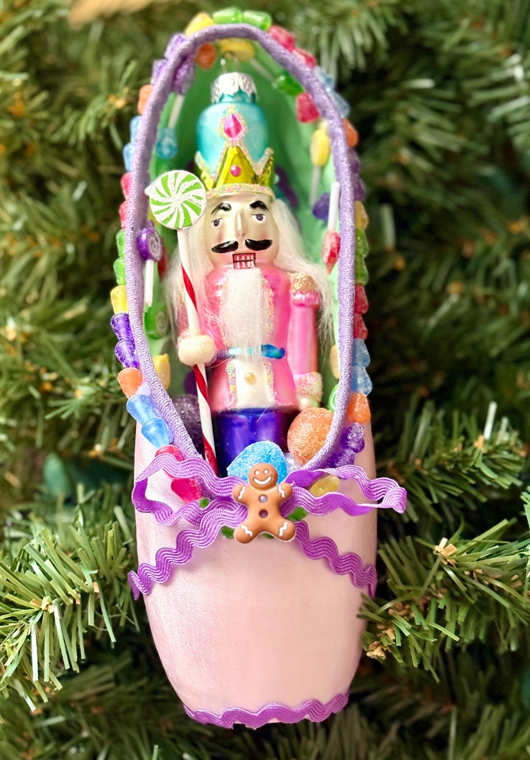 Nutcracker Decorated Pointe Shoe: Land of the Sweets, Ballet Keepsake ...