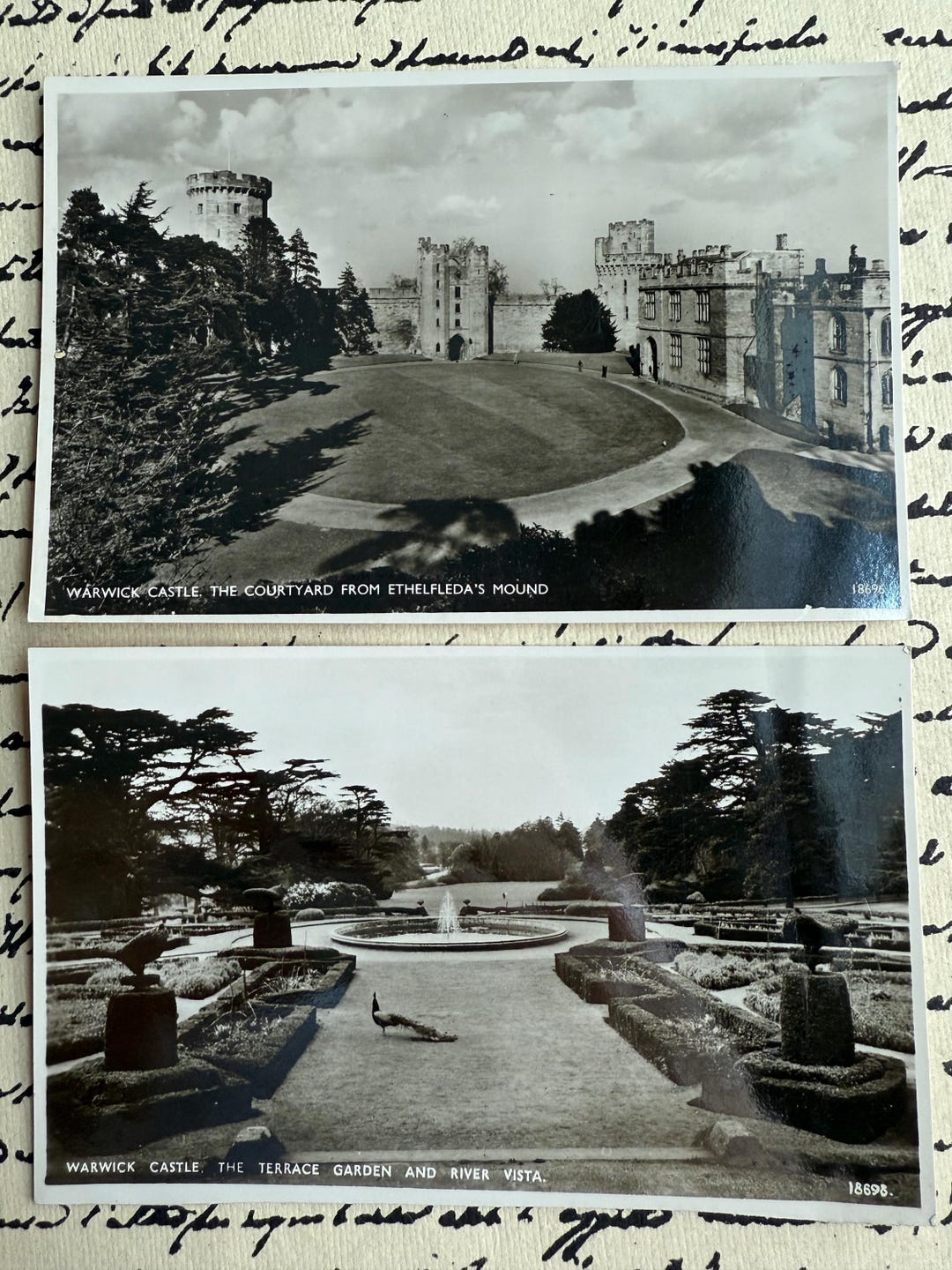 Antique Warwick Castle Real Photo Postcards - Set of 2 - Etsy