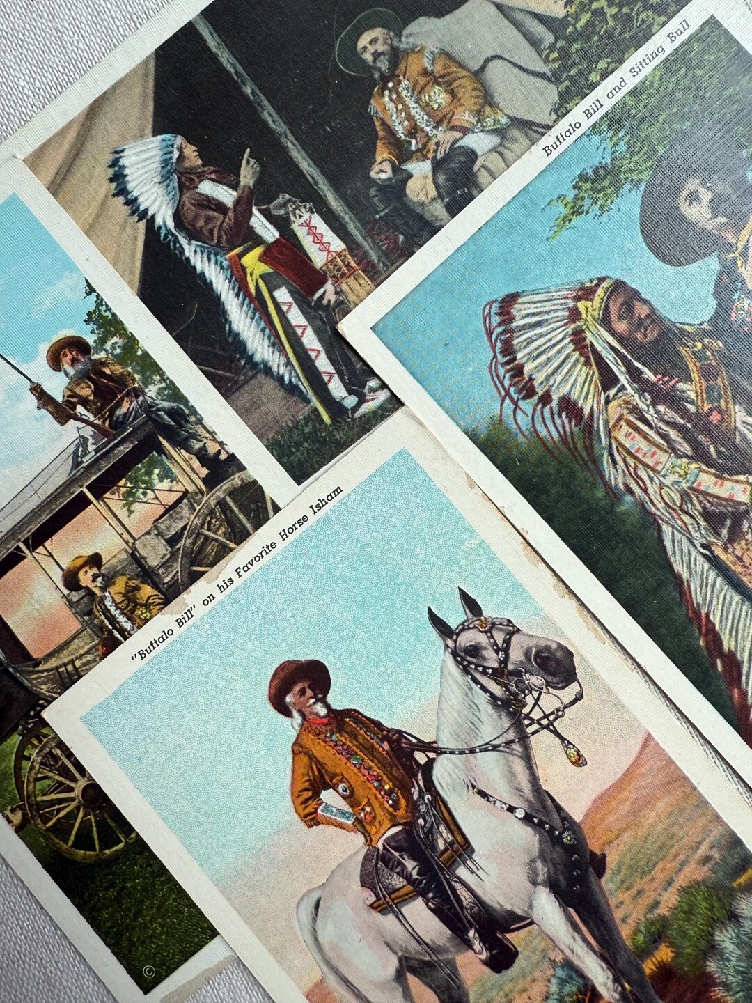 Buffalo Bill Postcards - Set of 4 - Etsy
