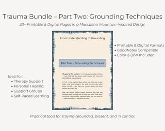 Mountain Grounding Techniques Workbook: Trauma Healing, Reflection ...