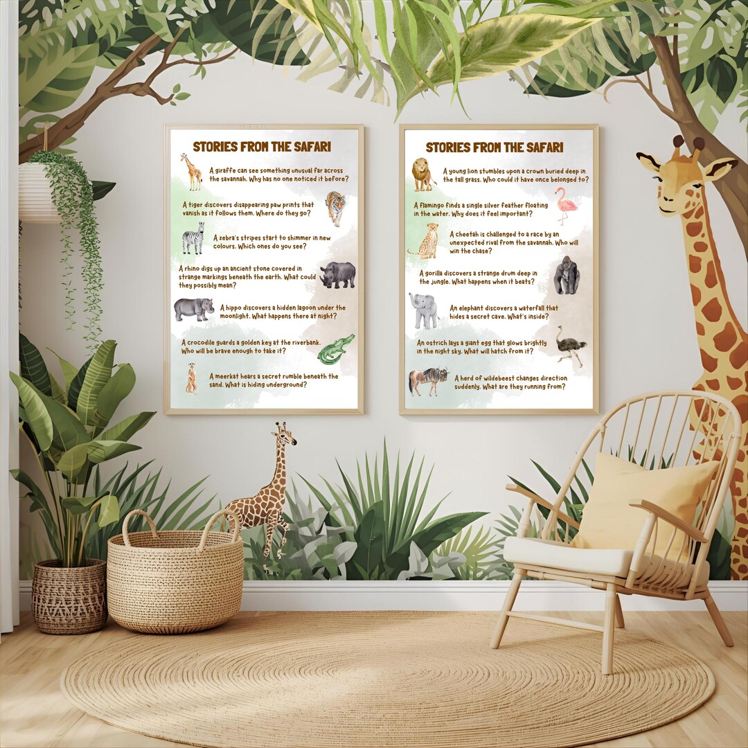 Safari Story Starter Posters: Creative Writing Prompts, Homeschool ...