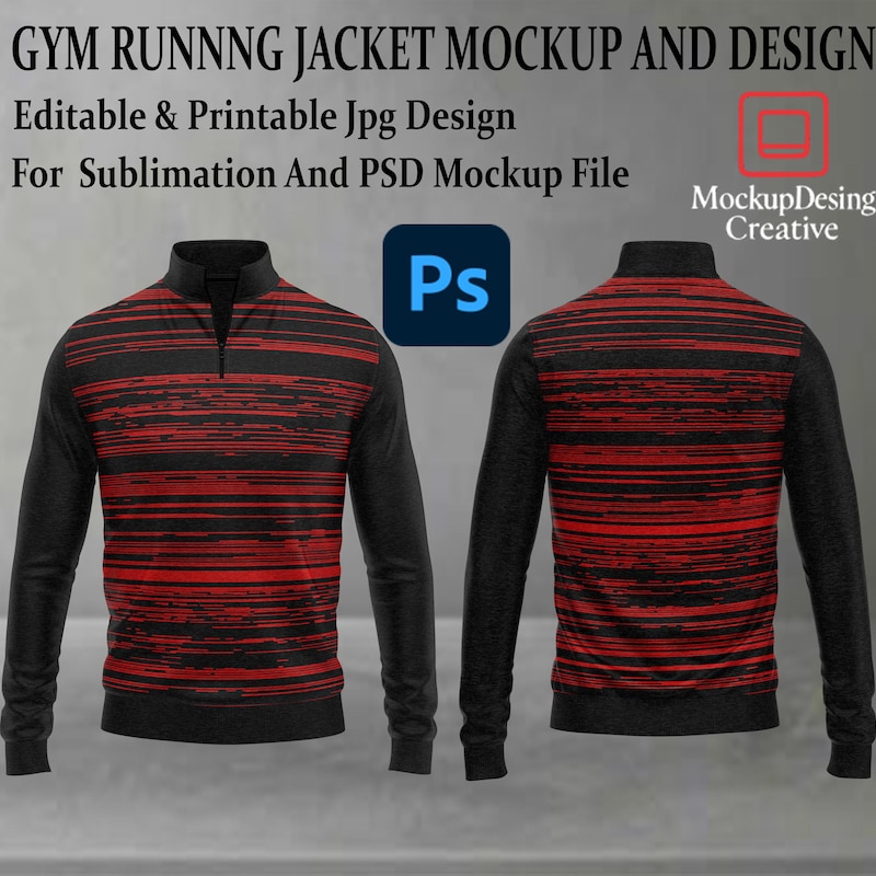 Quarter Zip Mockup - Etsy