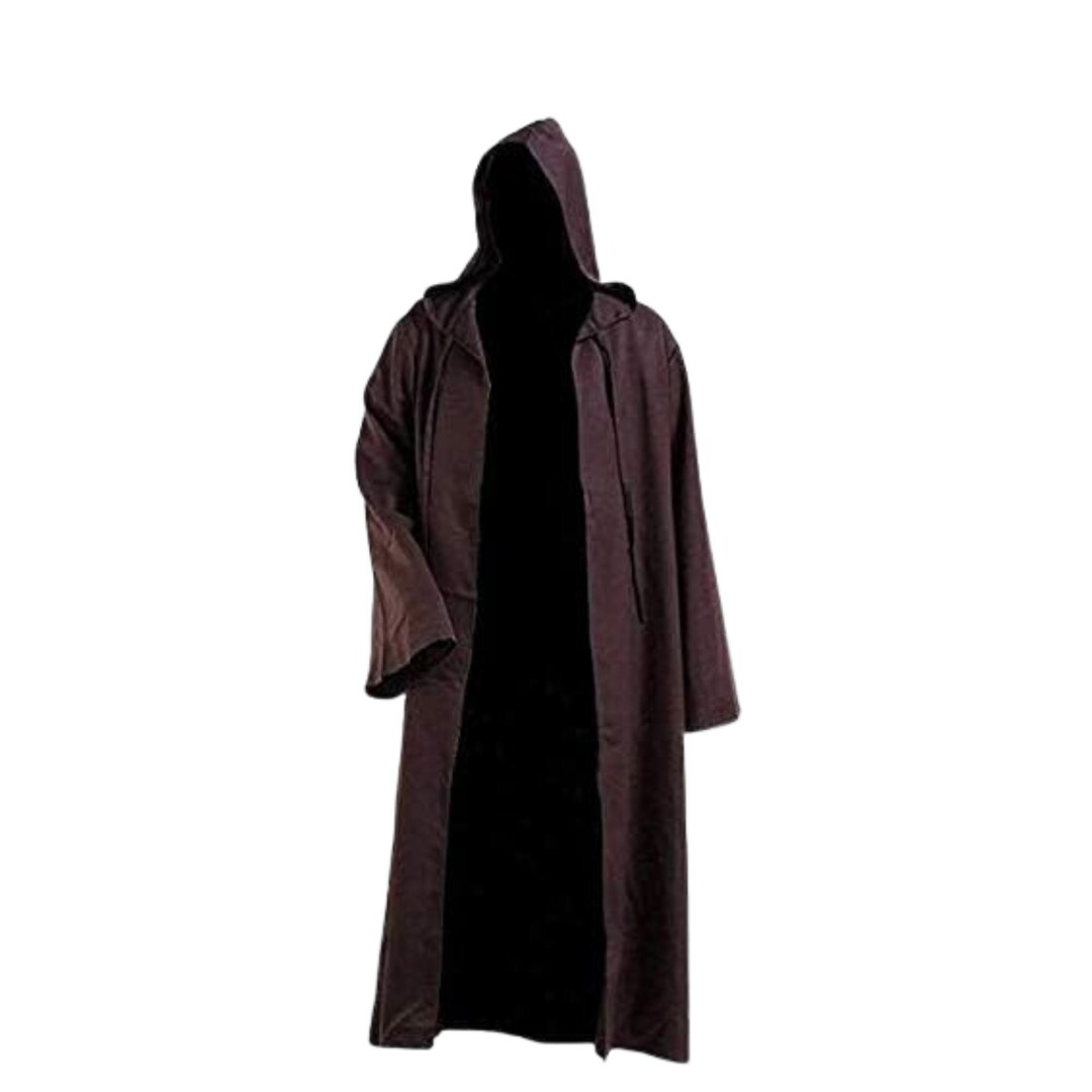 Obi-wan Kenobi Jedi Cape | Star Wars Jedi Robe Costume | Brown Hooded ...