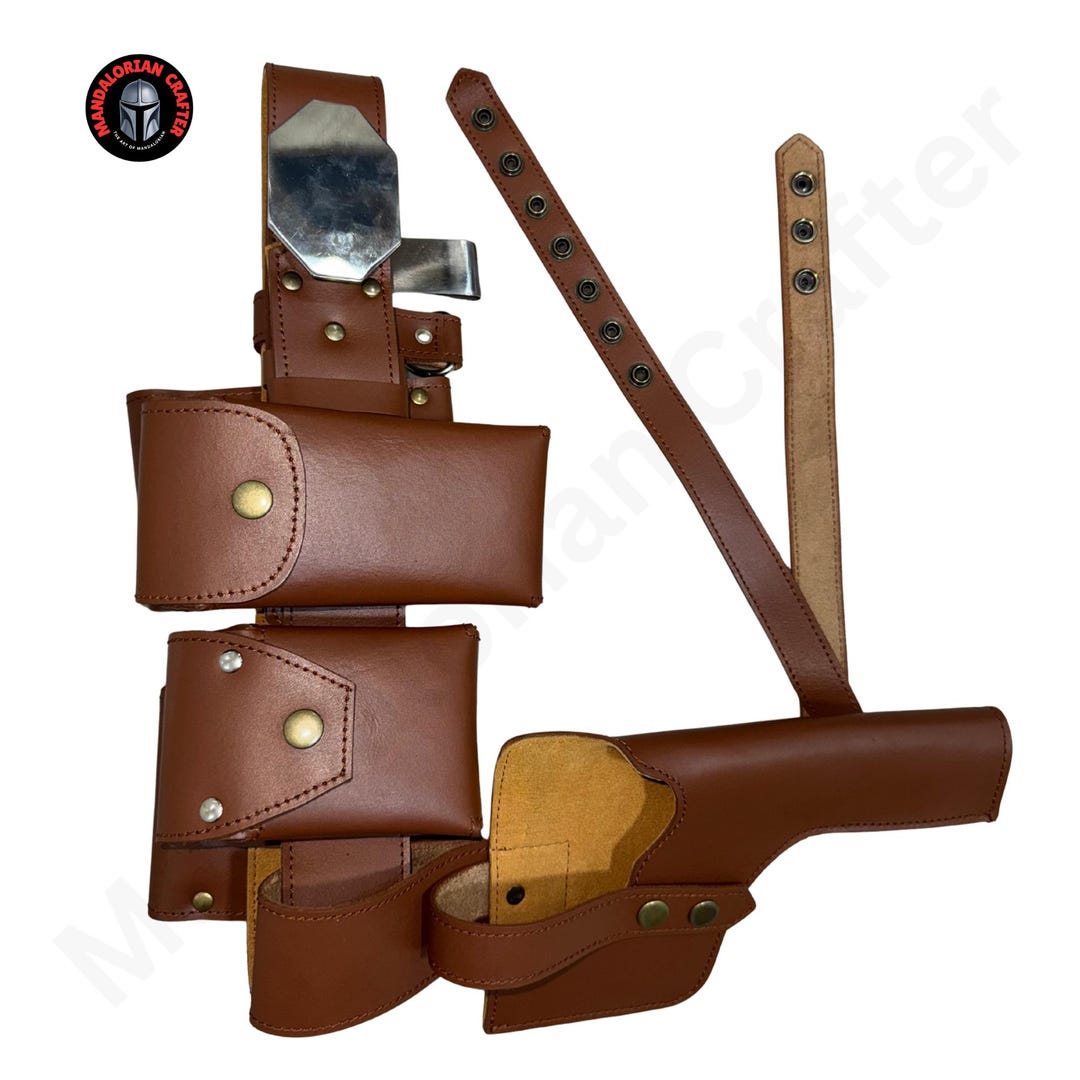 Han Solo Leather Holster Belt Mandalorian Starwars Inspired Luke ...