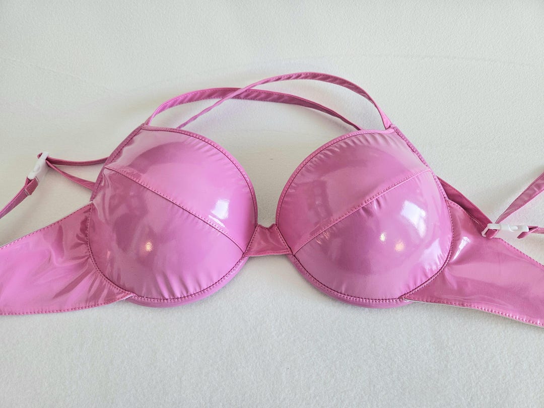 36D/34DD PINK PVC Bra From Artifice Clothing - Etsy