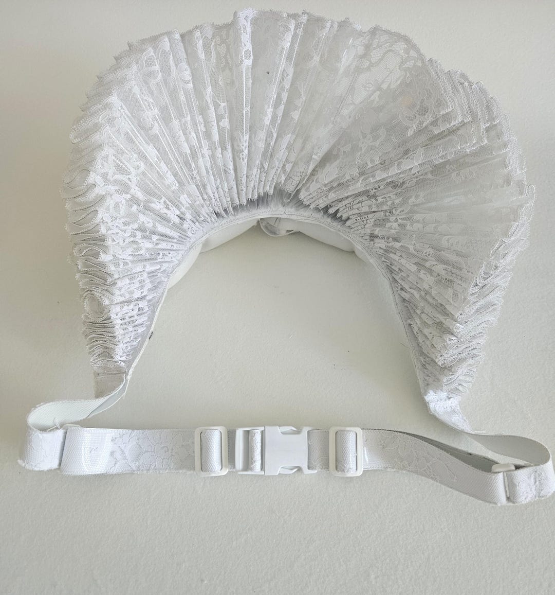 Clear PVC Victorian White Neck Ruff From Artifice Clothing (artifice ...