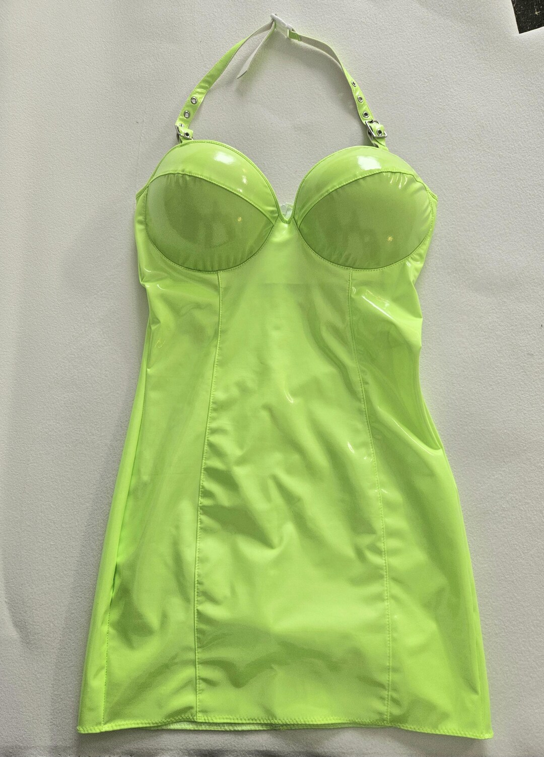 Neon PVC Pushup Cup Medium 34DD Dress artifice Clothing Photoshoot ...